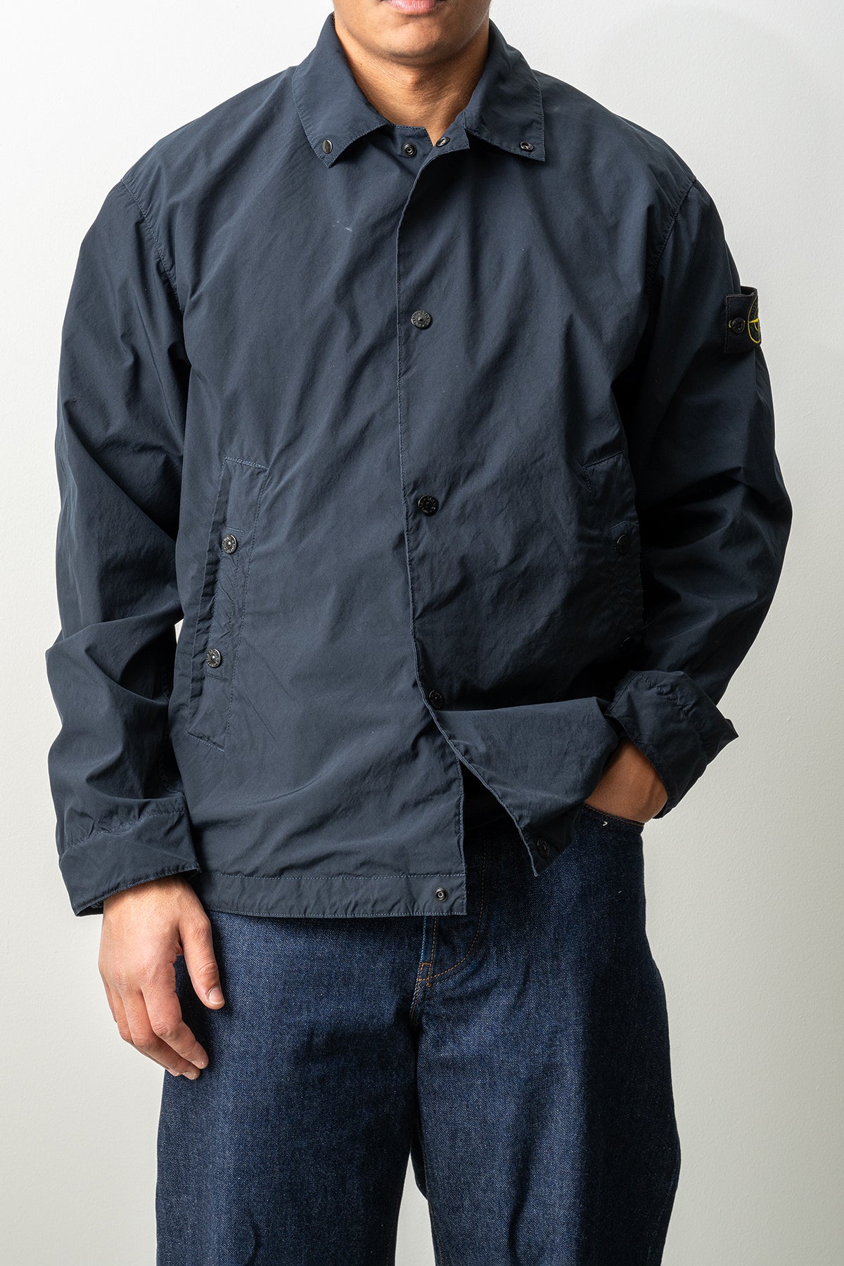 Light Compact Touch Poly-TC Recycled Jacket 4100041 Navy Blue – Jupiter